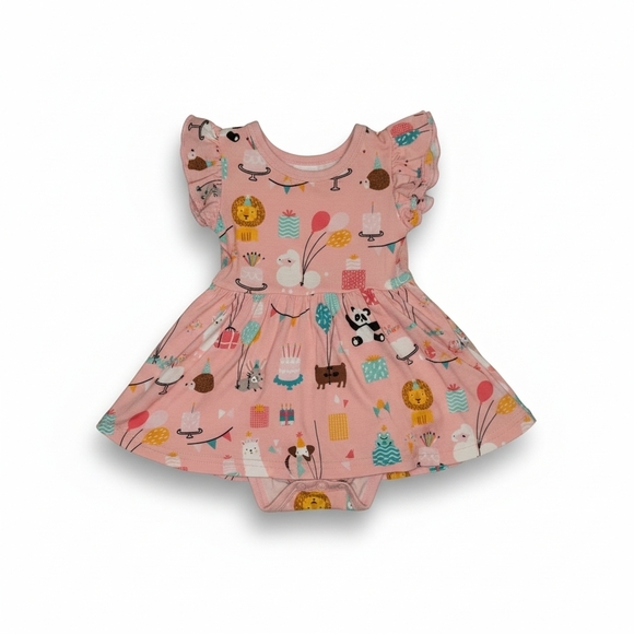 Little Sleepies | Dresses | Little Sleepies Pink Party Animals Short ...